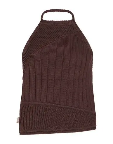 Woolrich By Daniëlle Cathari Ribbed Knit Halterneck Top - Brown
