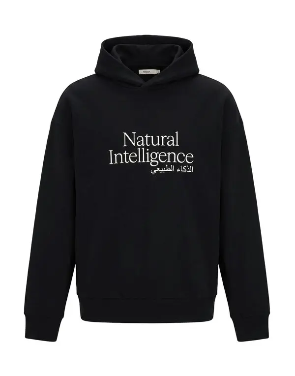 PANGAIA Organic Cotton Hooded Sweatshirt With Printed Logo
