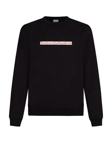 STOCKHOLM SURFBOARD CLUB Sweatshirt Size Cotton, Recycled Cotton - Black