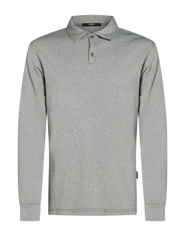 TAKESHY KUROSAWA Polo Shirt Light Brown Size Viscose, Polyester, Elastane - Grey