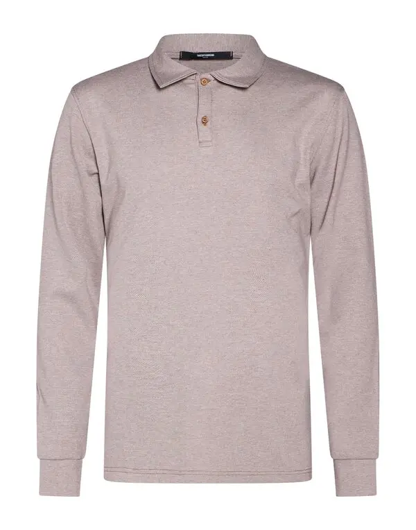 TAKESHY KUROSAWA Polo Shirt Size Viscose, Polyester, Elastane - Light Brown