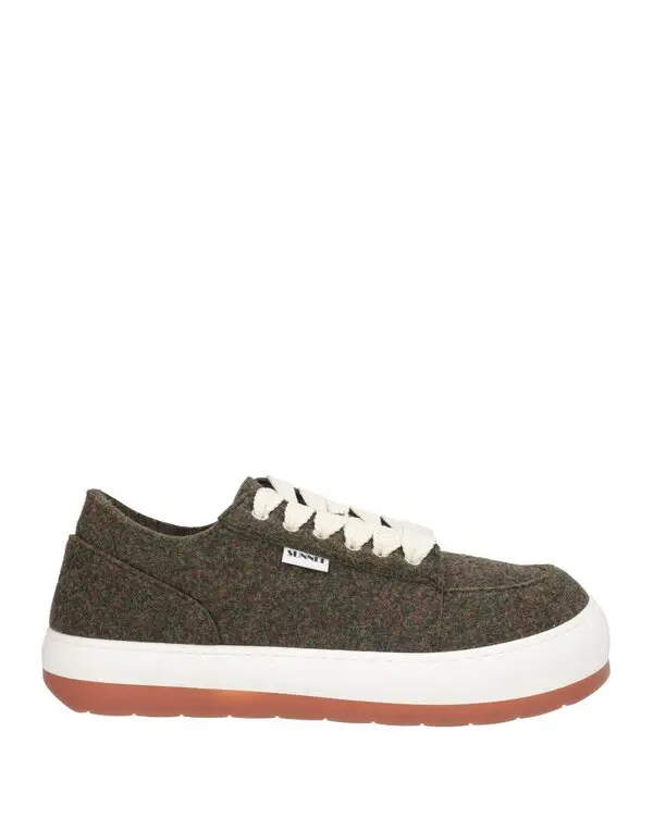Sunnei Multicolor Boiled Wool Sneakers - Green