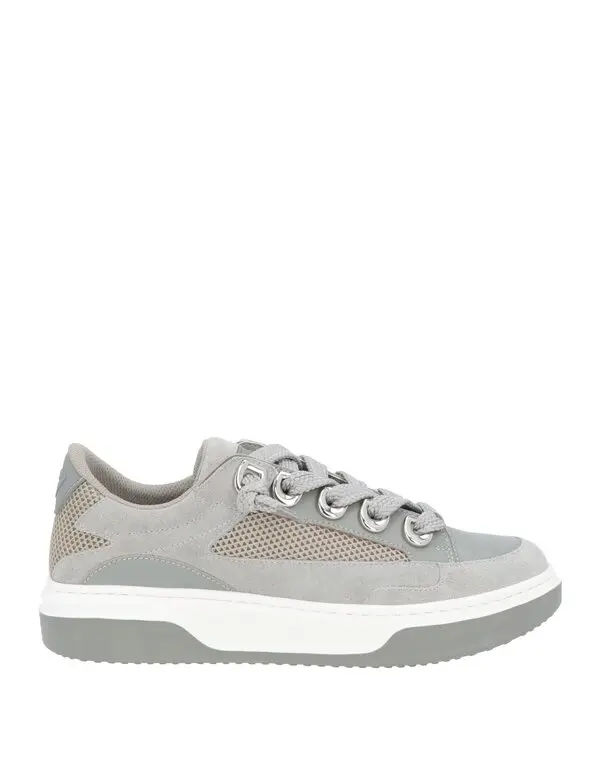 EMANUELLE VEE Leather And Textile Sneakers