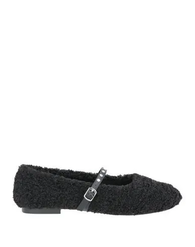 EMANUÉLLE VEE Emanuéllé Vee Mary Jane Ballet Flats With Stud Detailing - Black