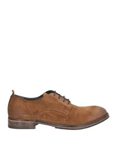 Moma Lace-up Derby Shoes In Suede - Camel