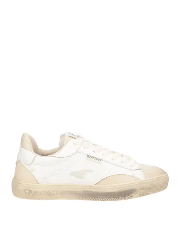ENTERPRISE JAPAN Leather And Nubuck Low-top Sneakers With Shearling Lining
