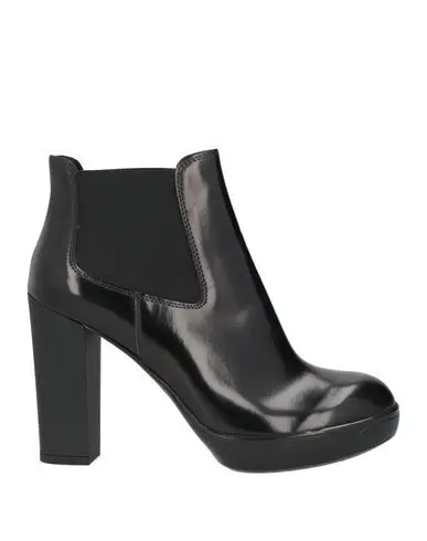Hogan Chelsea Boots In Glossed Leather - Black