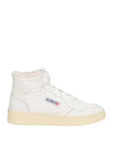 AUTRY Sneakers Size Leather, Shearling