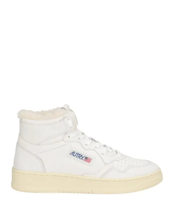 AUTRY Sneakers Size Leather, Shearling