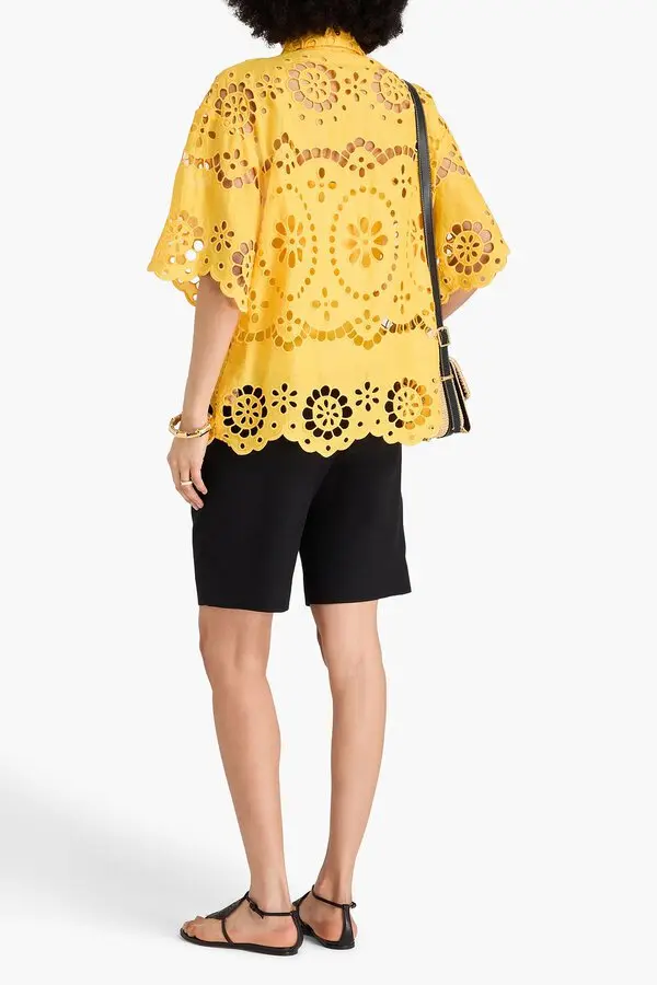 Zimmermann Broderie Anglaise Linen Shirt
