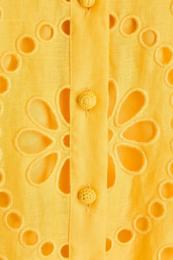 Zimmermann Broderie Anglaise Linen Shirt