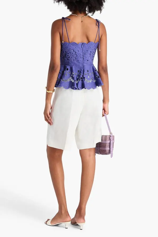 Zimmermann Broderie Anglaise Linen Top