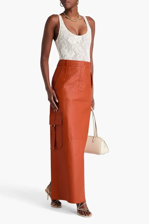 Zimmermann Leather Maxi Skirt