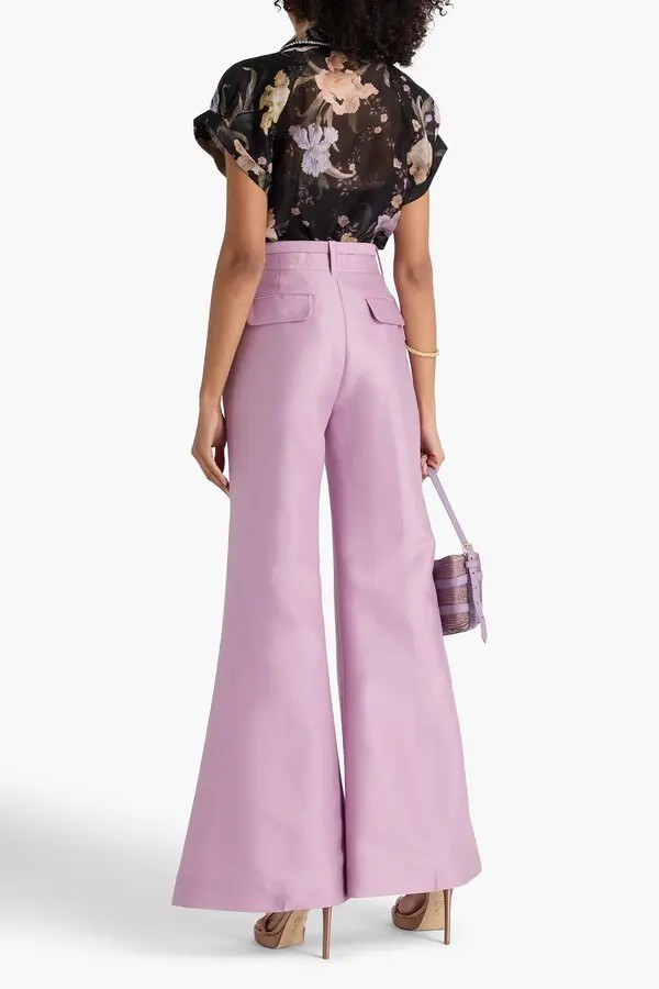 Zimmermann Crystal-embellished Floral-print Linen And Silk-blend Shirt
