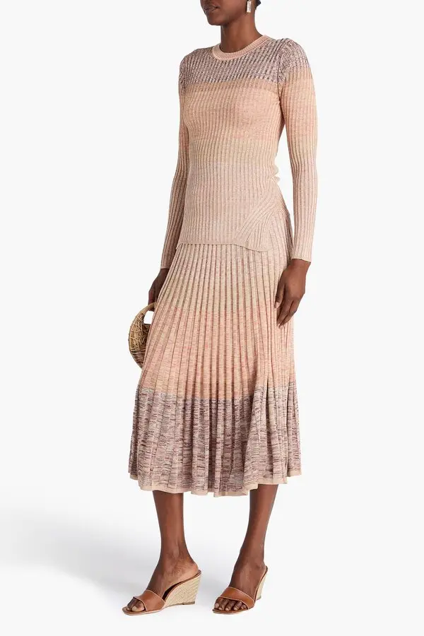 Zimmermann Striped Ribbedknit Top