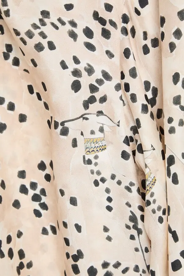 Zimmermann Pussybow Printed Silktwill Blouse
