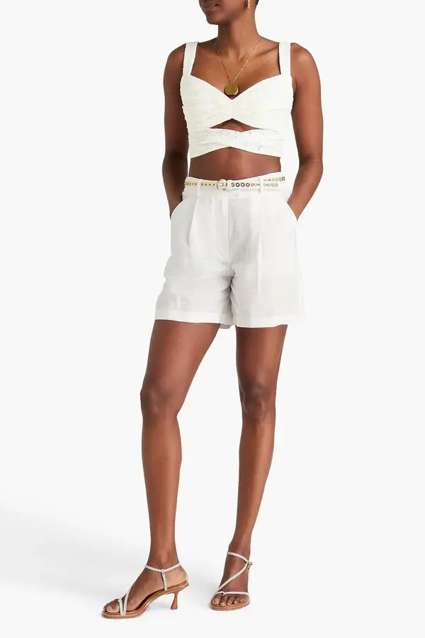 Zimmermann Broderie Anglaise Cotton Bra Top