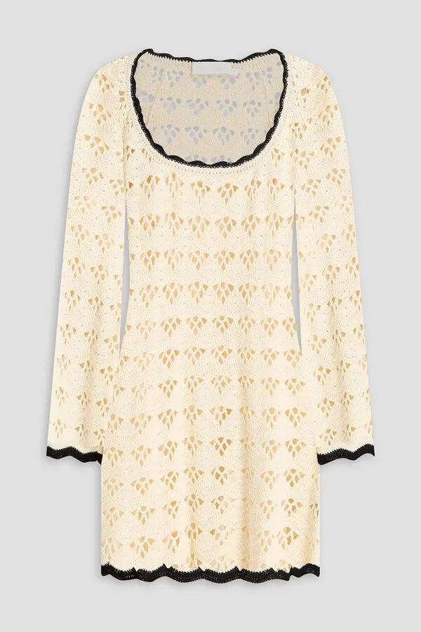 Zimmermann Crocheted Cotton Mini Dress