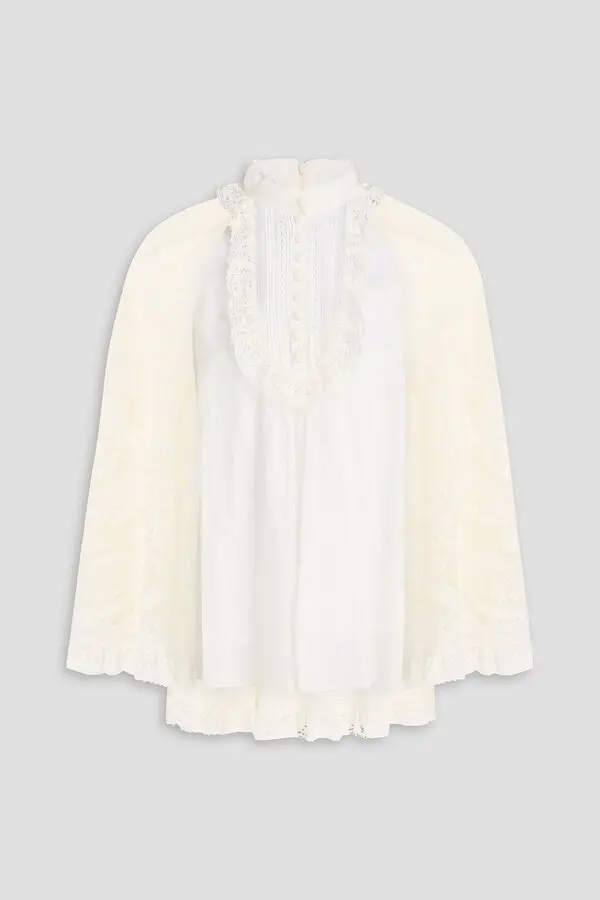 Zimmermann Lacepaneled Ramie Tunic