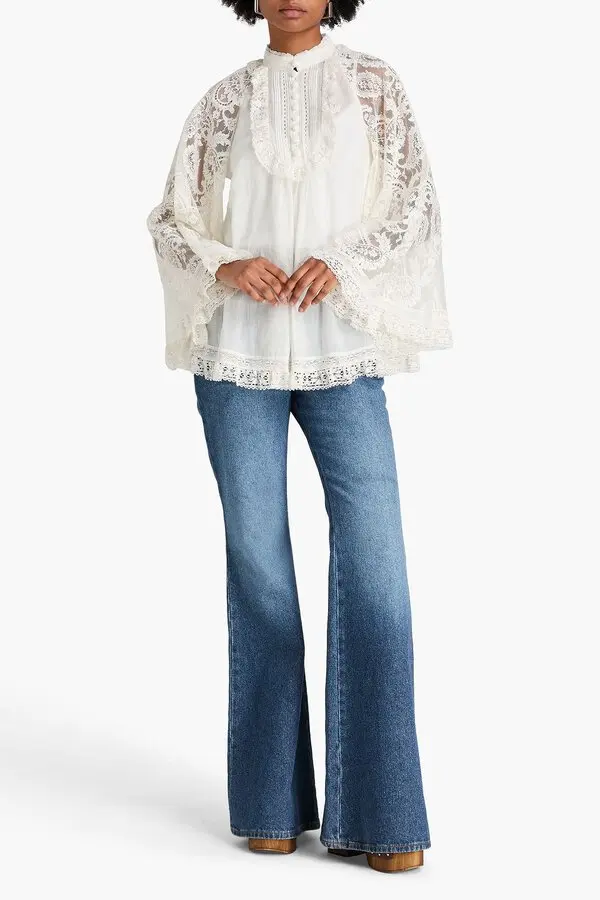 Zimmermann Lacepaneled Ramie Tunic