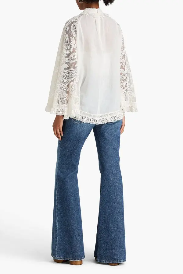 Zimmermann Lacepaneled Ramie Tunic