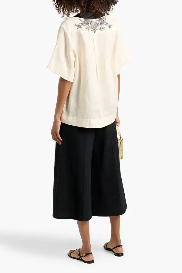 Zimmermann Floralprint Linen Shirt