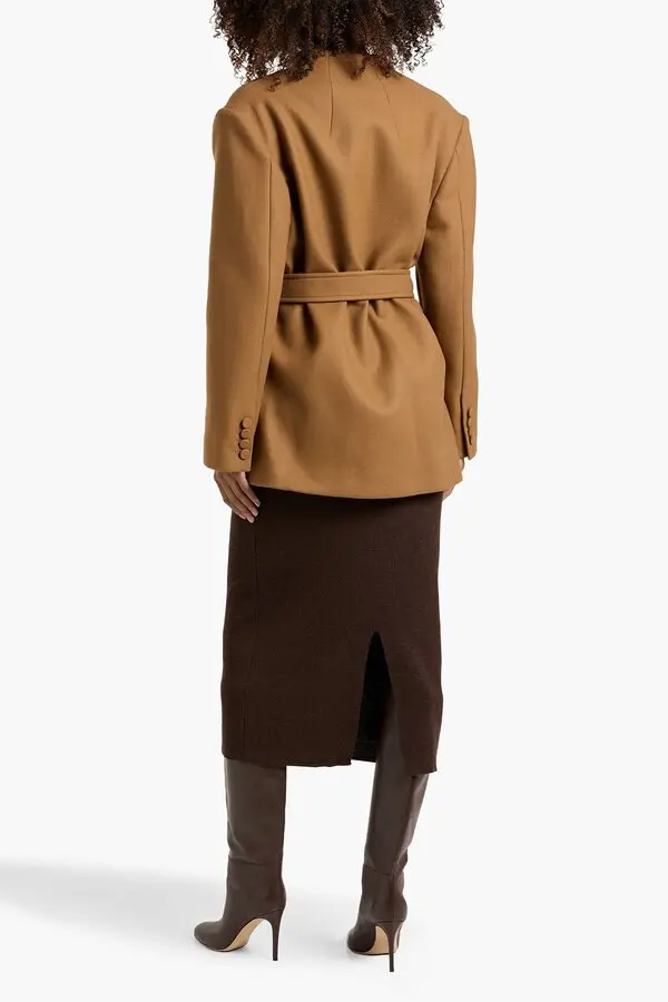 Zimmermann Belted Woolblend Twill Blazer