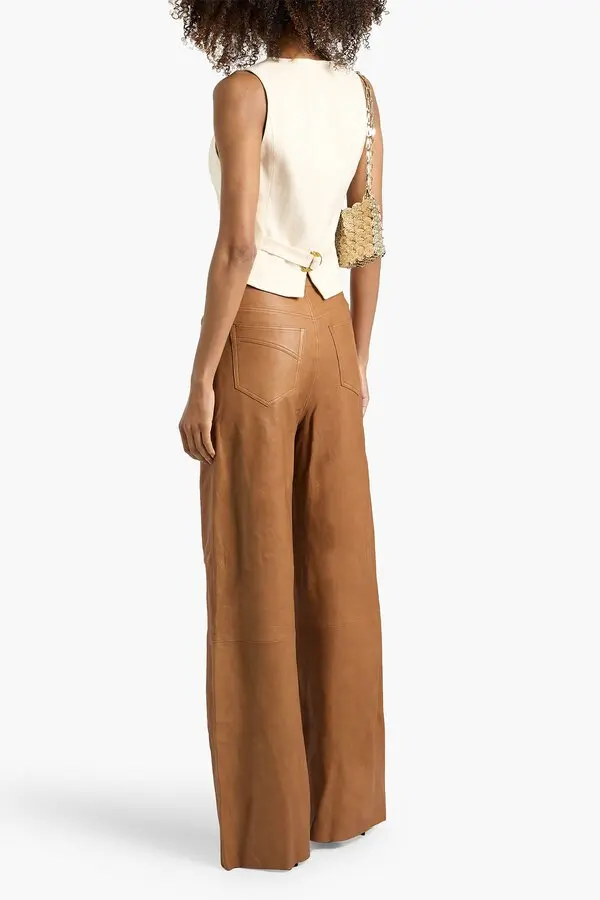 Zimmermann Leather Wideleg Pants