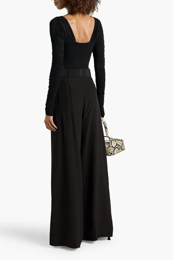Zimmermann Belted Crepe Wideleg Pants