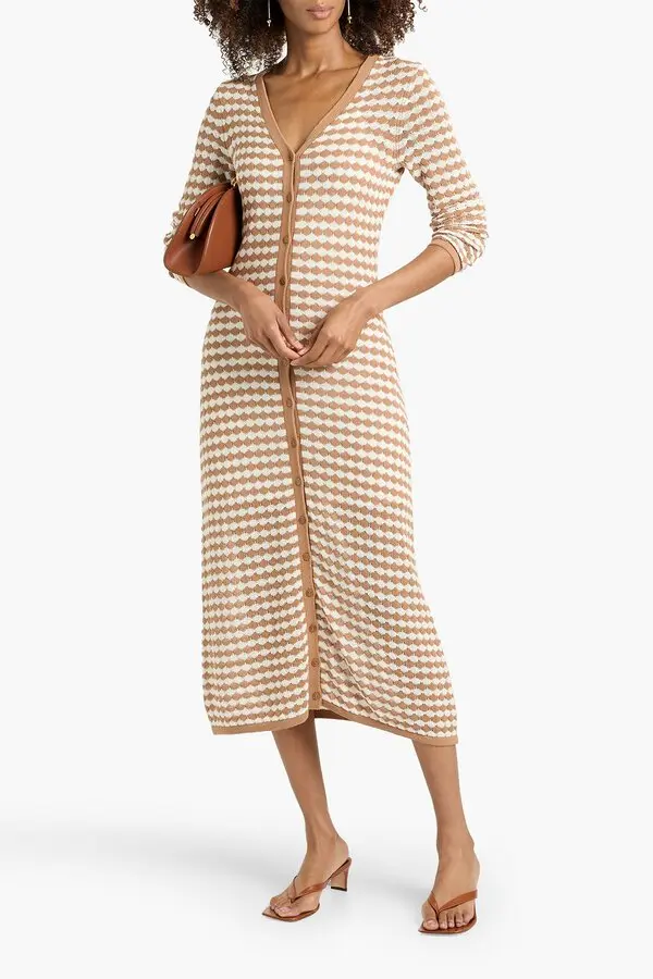 Zimmermann Crocheted Cottonblend Midi Dress