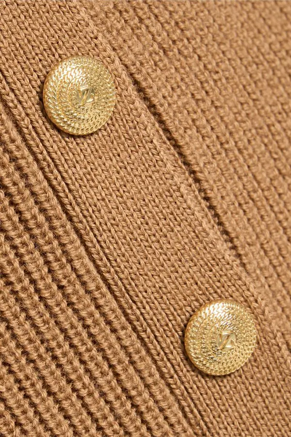 Zimmermann Ribbed Wool Midi Pencil Skirt