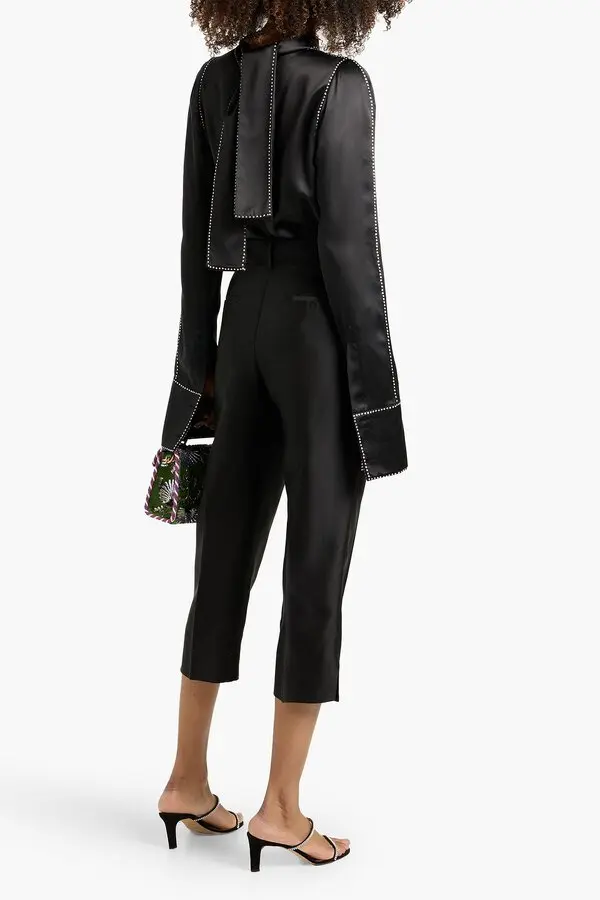 Zimmermann Silk And Woolblend Capri Pants