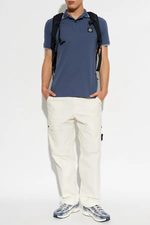 Stone Island Polo With Logo Patch