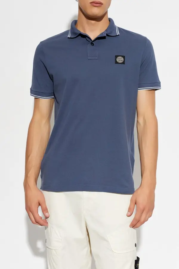 Stone Island Polo With Logo Patch