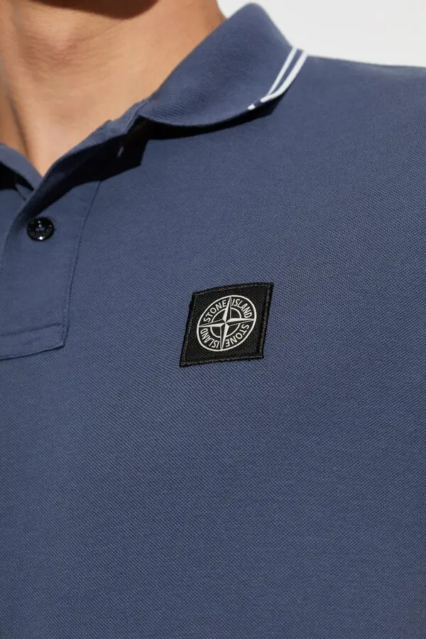 Stone Island Polo With Logo Patch