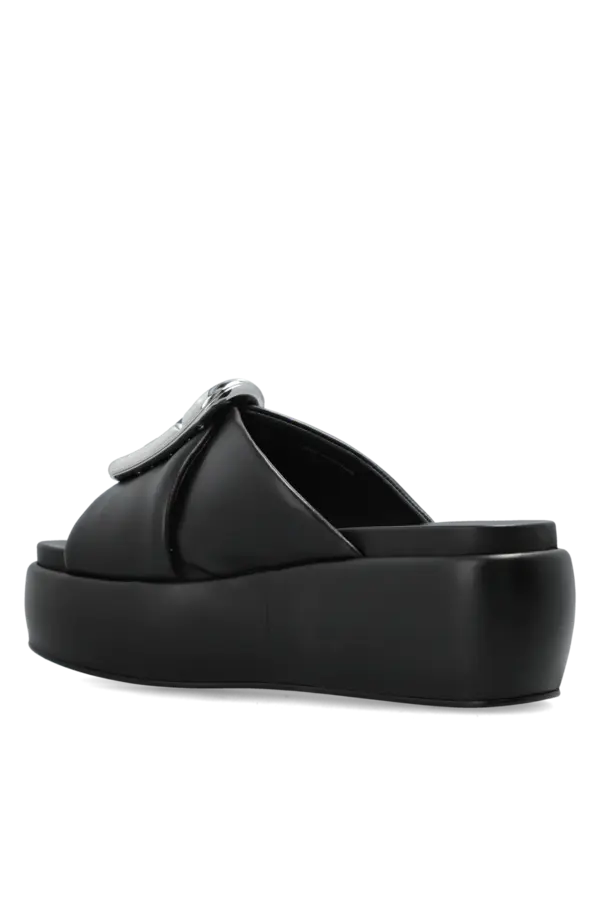 Marc Jacobs Leather Platform Slide Sandals