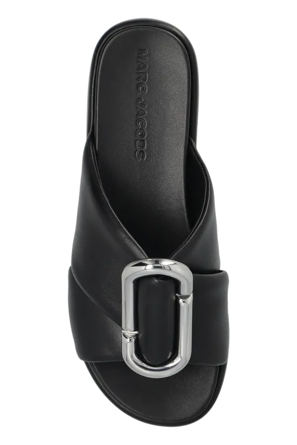 Marc Jacobs Leather Platform Slide Sandals