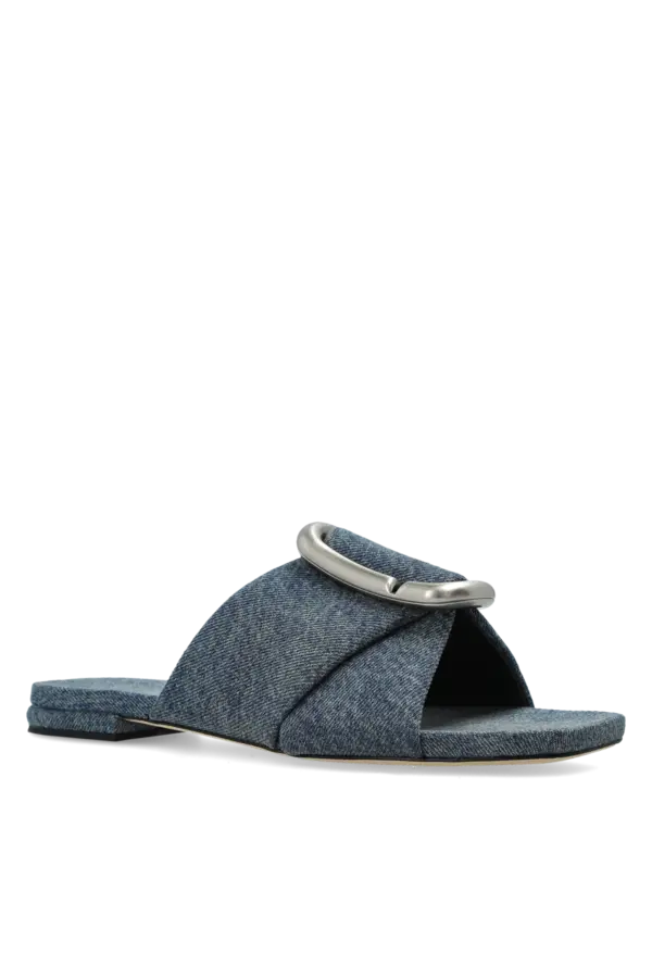 Marc Jacobs Denim Slides With An Applique