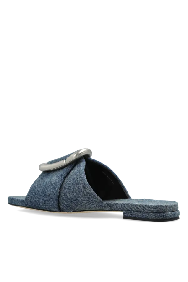 Marc Jacobs Denim Slides With An Applique