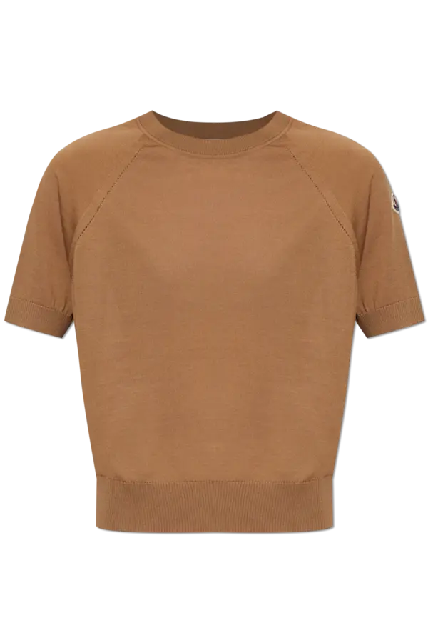 Moncler Wool Top With Crew Neckline
