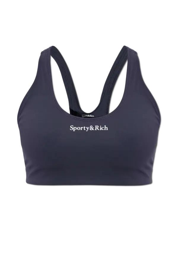 SPORTY & RICH Training Bra From The `yoga Retreat` Collection - Grey