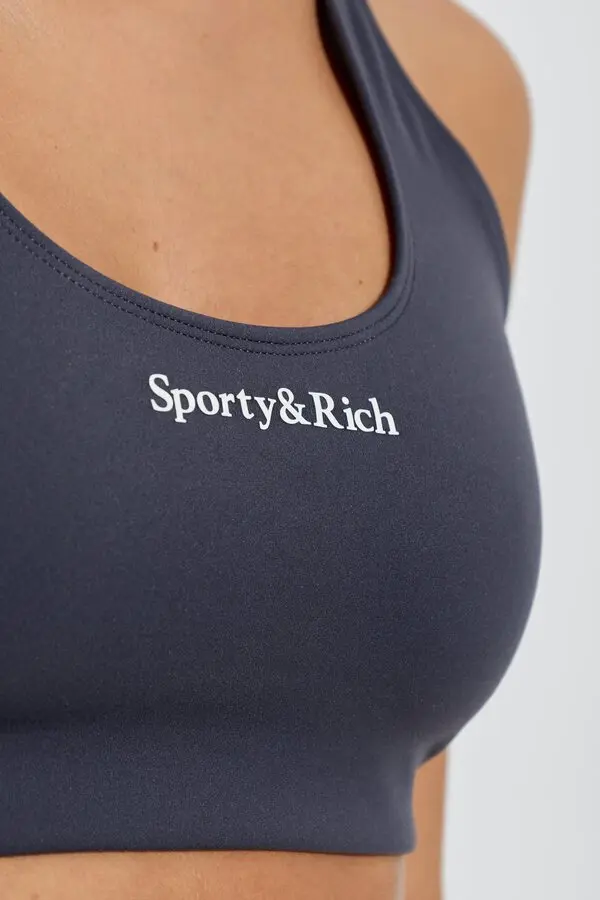 Sporty & Rich Training Bra From The `yoga Retreat` Collection - Grey