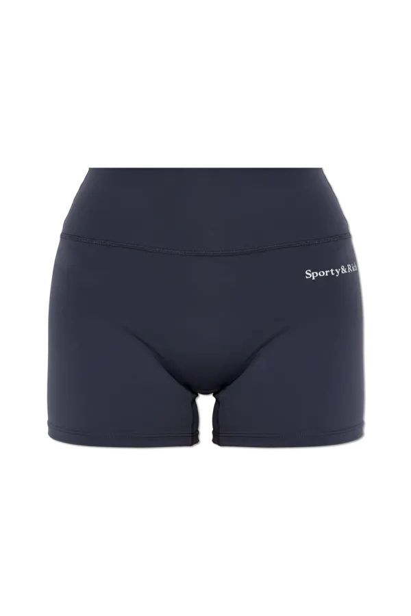 SPORTY & RICH Yoga Retreat" Short Leggings - Grey