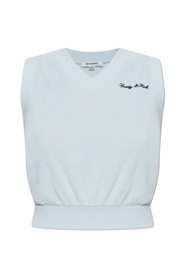 SPORTY & RICH Vest From The "marine" Collection - Blue