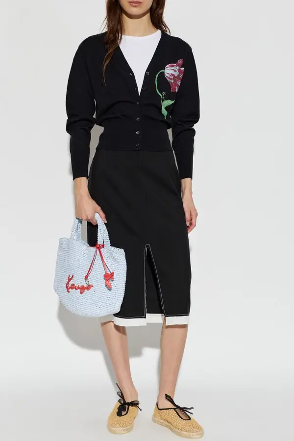 Kenzo Cardigan With Floral Motif