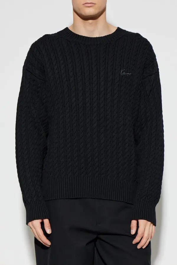 Kenzo Cable Knit Crewneck Sweater
