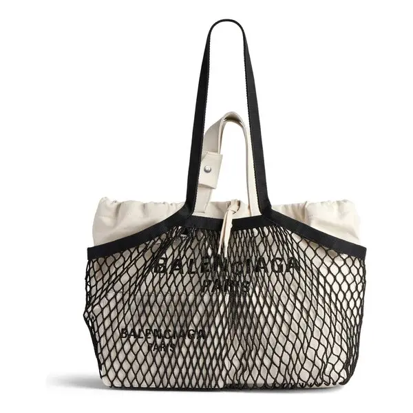 Balenciaga 24/7 Medium Tote Bag - Beige/black