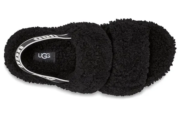 UGG Oh Fluffita Fur Slides - Black