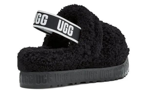 UGG Oh Fluffita Fur Slides - Black