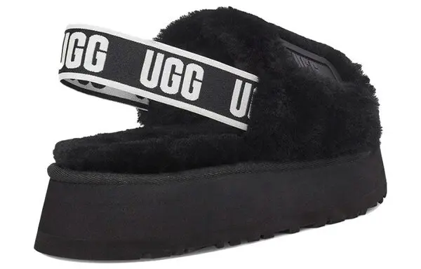 UGG Disco Slide Platform Slippers - Black
